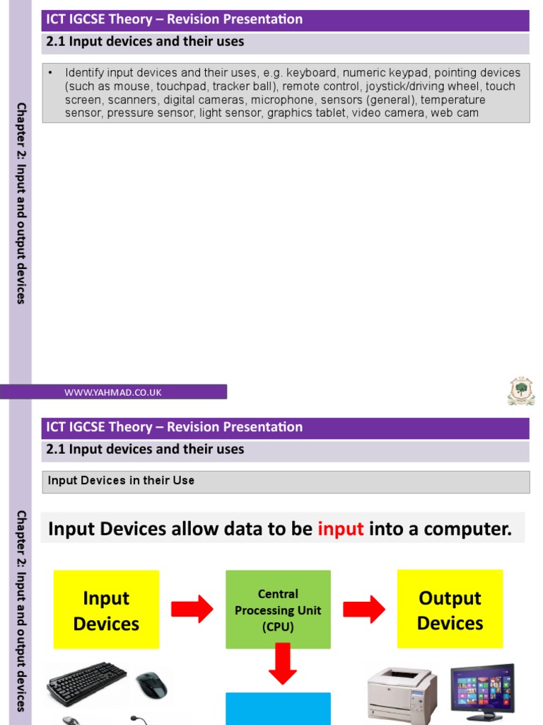 2 1 Input Devices And Their Uses Pdf Computer Keyboard Input Output