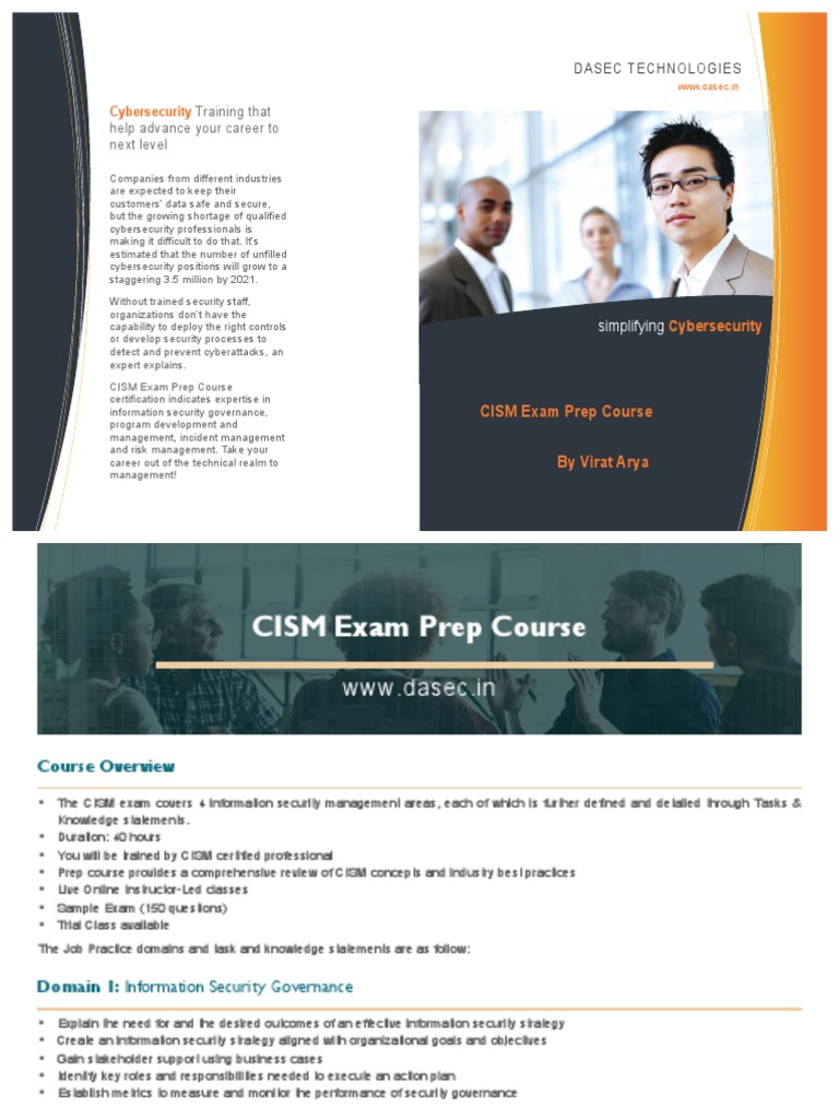 CISM Exam Prep Course | PDF | Information Security | Incident Management