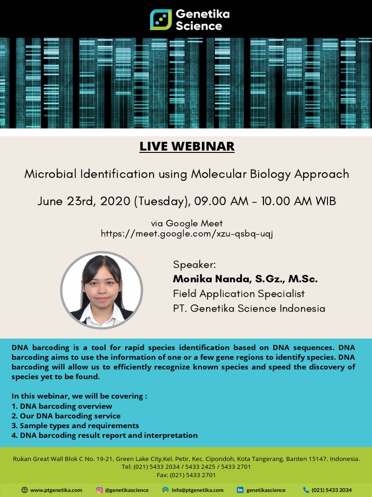 WEBINAR 23 Juni - Genetika Science PDF | PDF