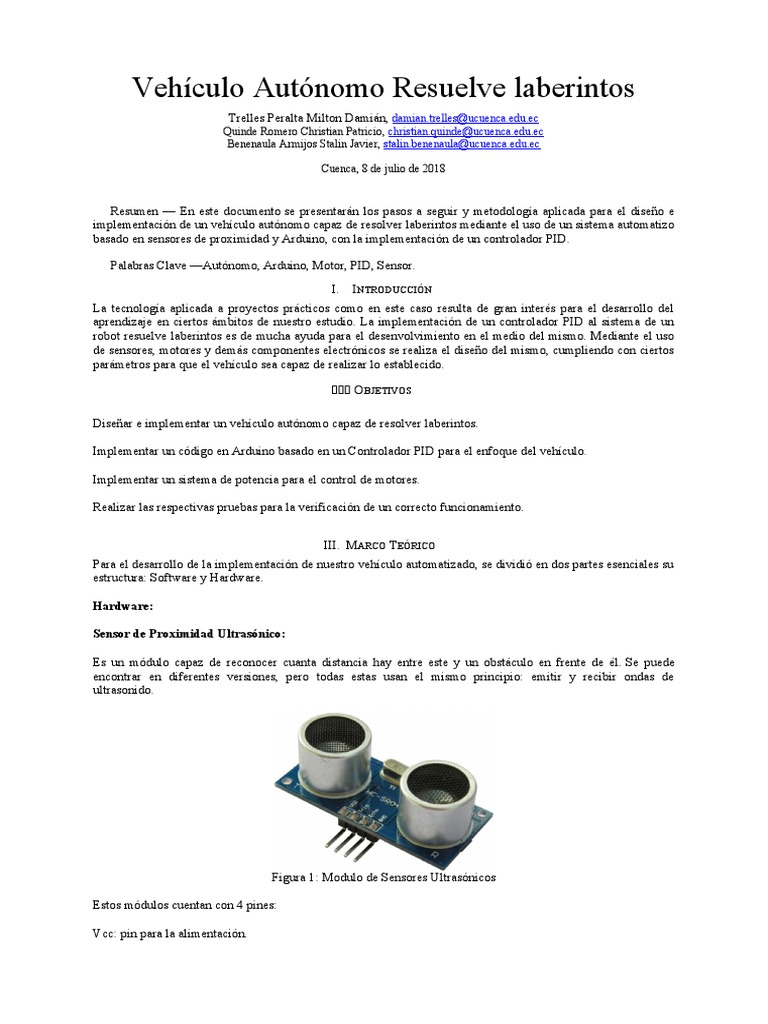 Robot Seguidor Resuelve Laberintos | PDF | Arduino | Algoritmos