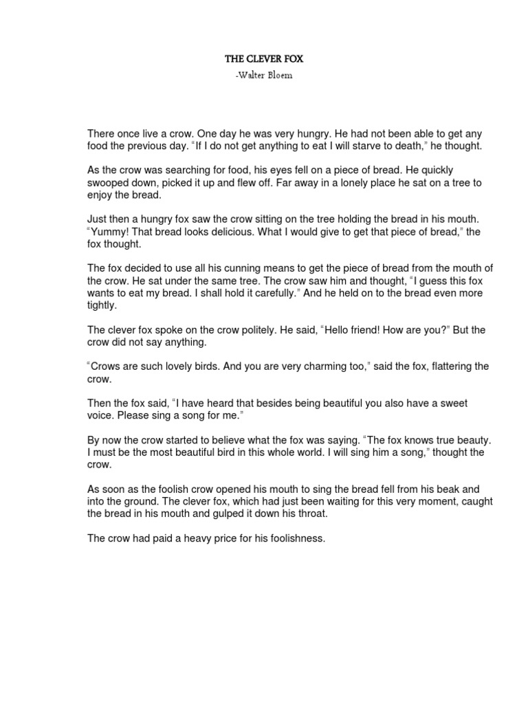 The Clever Fox | PDF