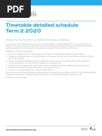 CA Program Detailed Timetable 2025 | PDF