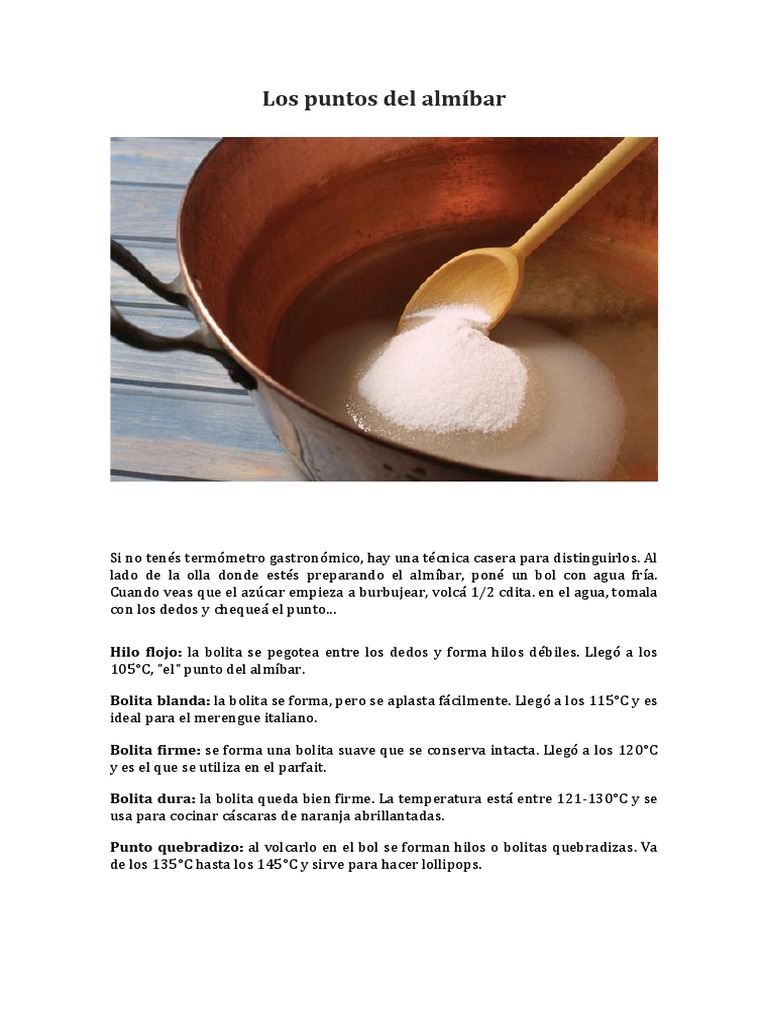 Los Puntos Del Almibar | PDF