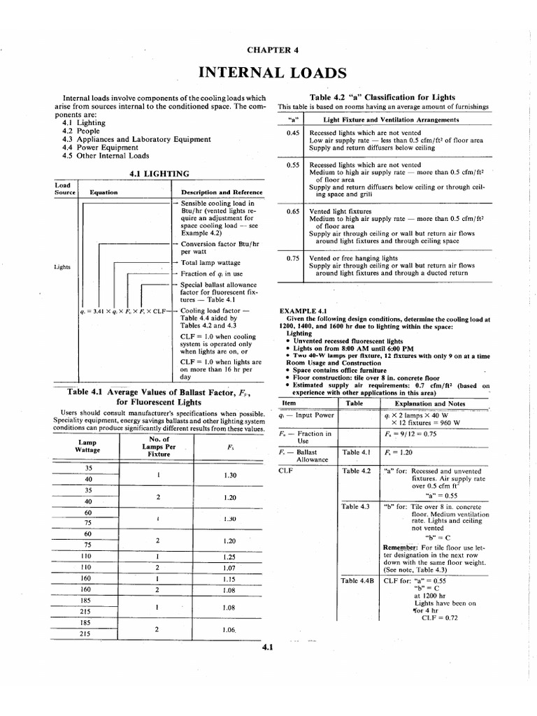 10-Tabela 4.1 (FLURESCENT LAMPS BALLAST FACTOR) | PDF