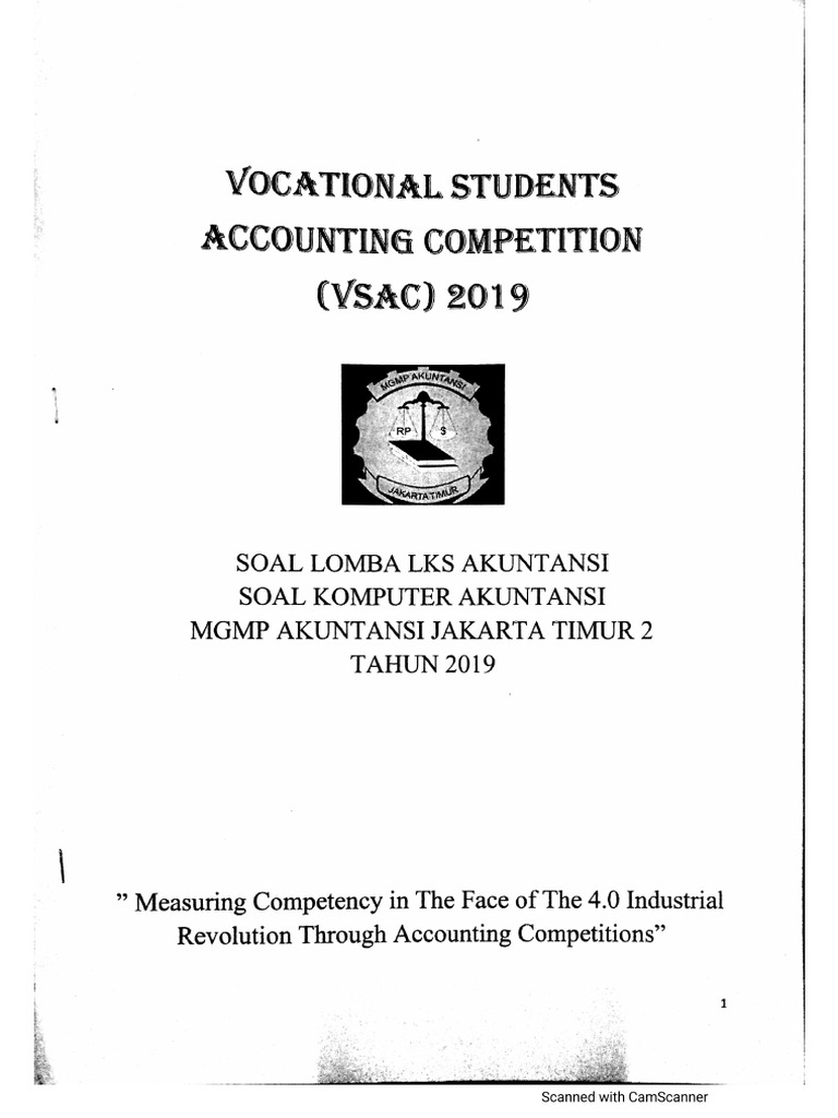 Soal Siklus Akuntansi Vsac 2019 MGMP Jaktim 2 | PDF