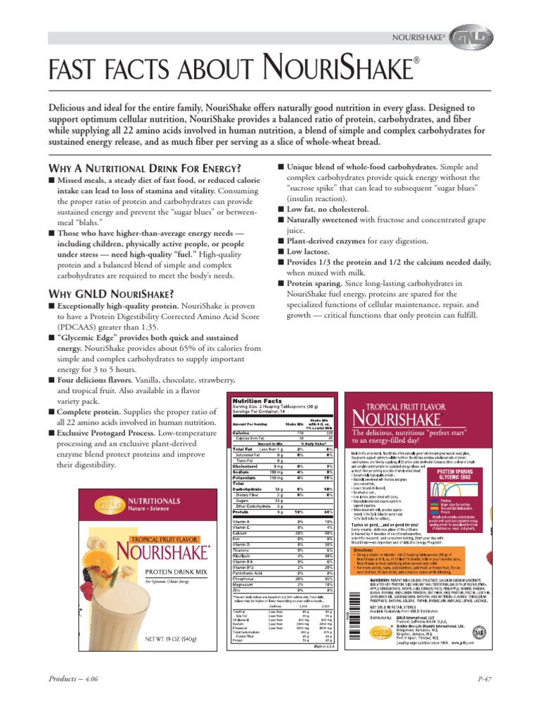 Nouri Shake | PDF | Carbohydrates | Dietary Fiber