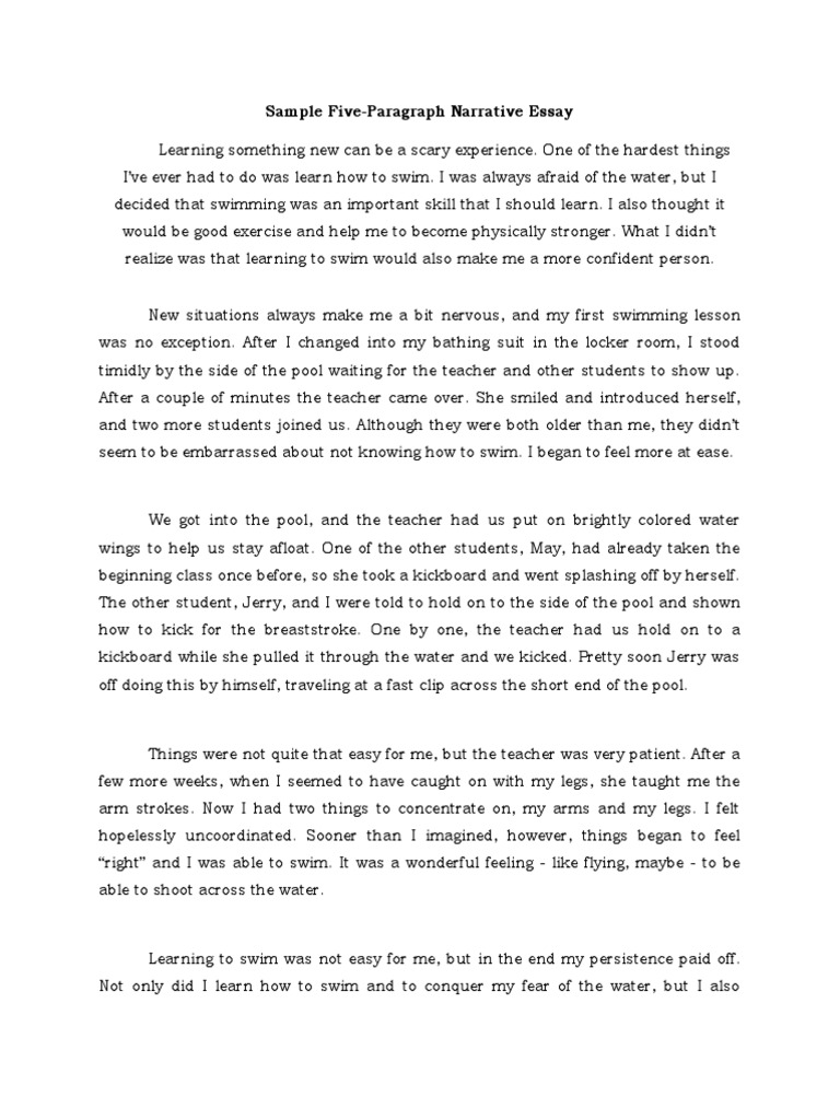 Sample Five Paragraph Essay | PDF | Sports