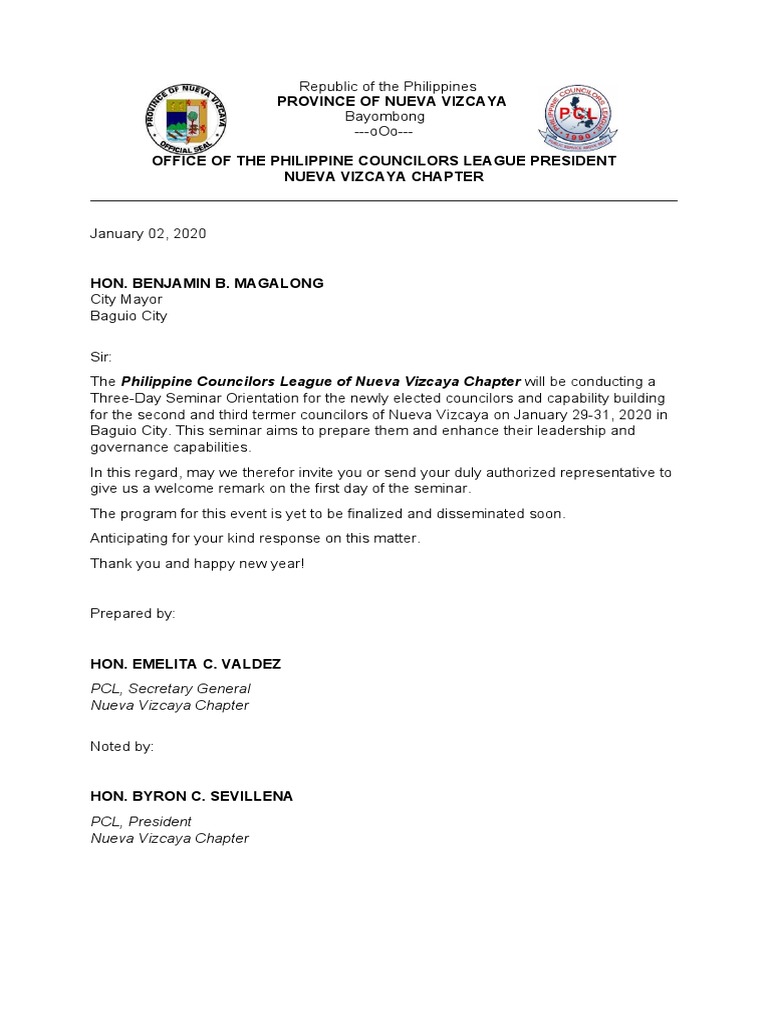 Invitation To Mayor Magalong | PDF