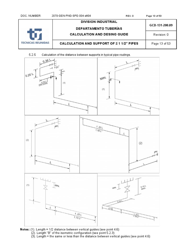Piping Support Standard Specification (190-216) | PDF | Pipe (Fluid ...