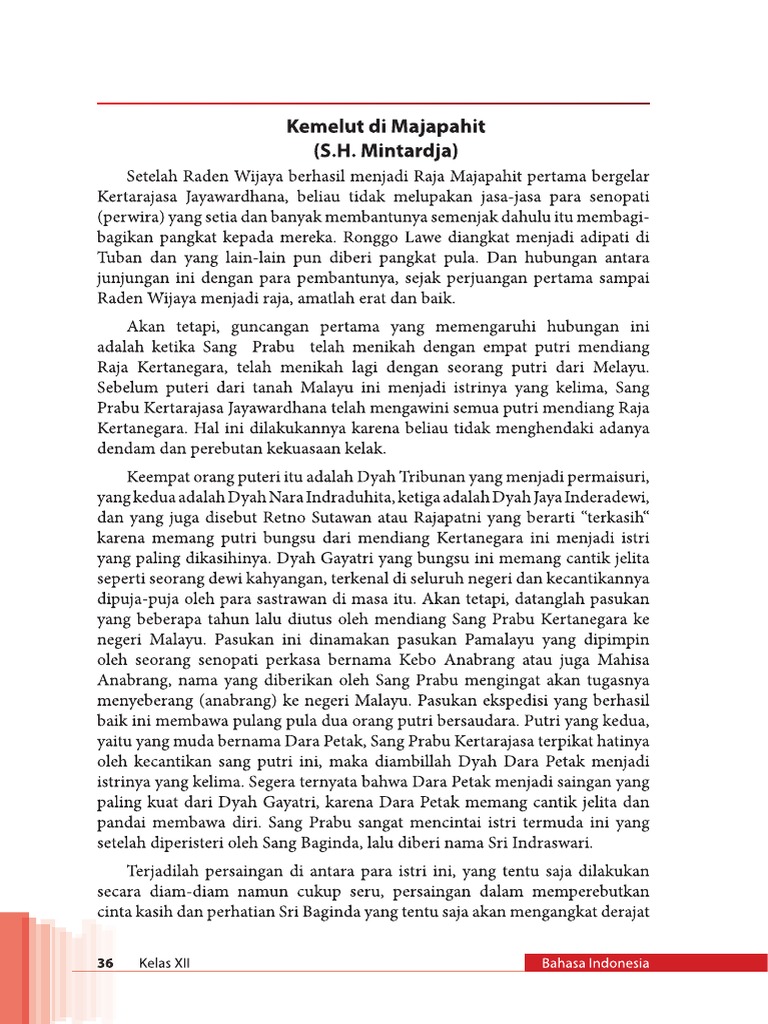 Teks Kemelut Di Majapahit PDF | PDF