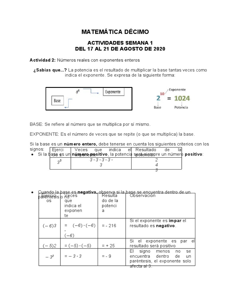 MATEMÁTICA DÈCIMO Completo BL | PDF | Fracción (Matemáticas) | Número ...