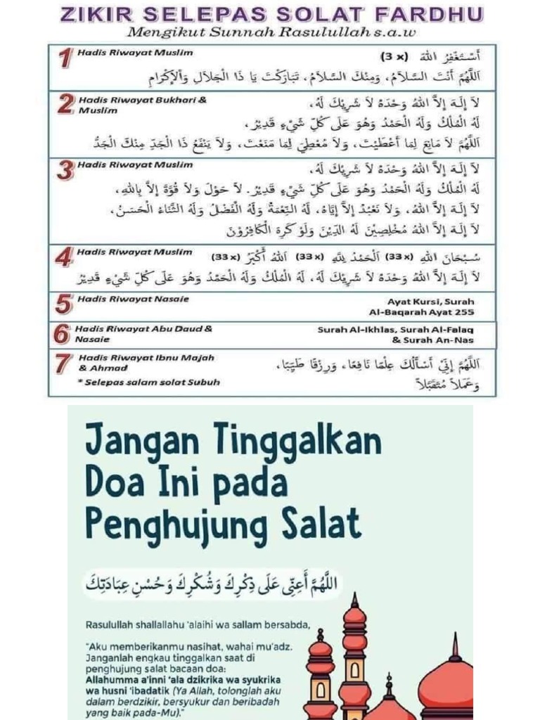 Doa Selepas Solat | PDF