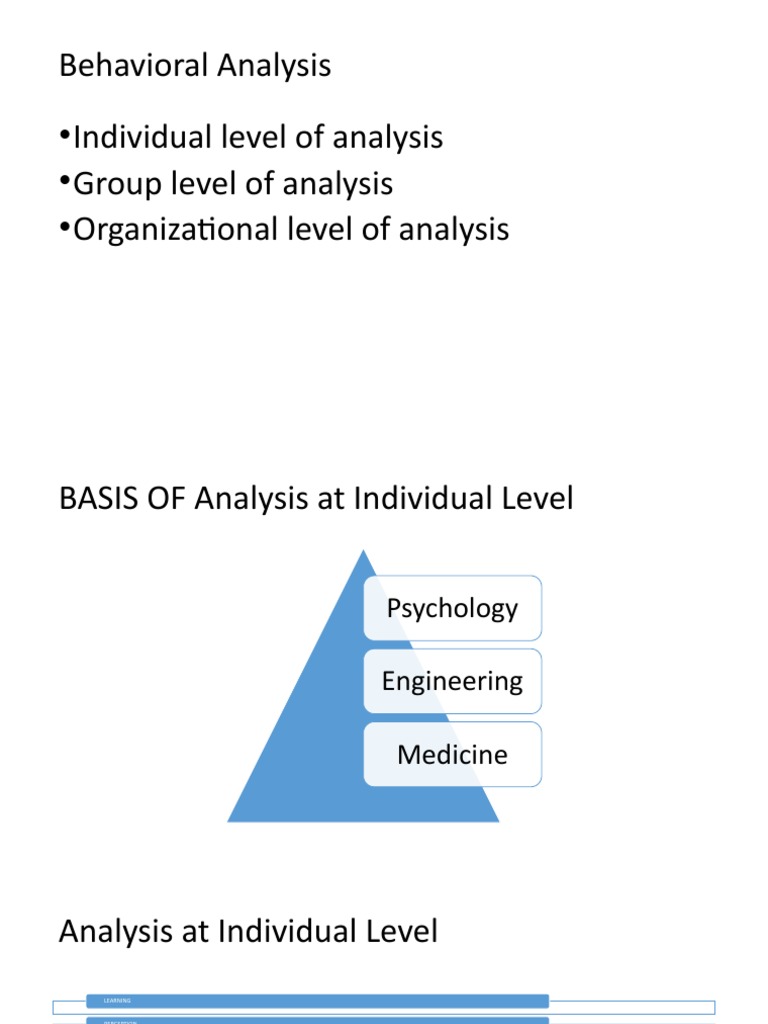 Individual vs. Group Behavior Analysis | PDF | Attitude (Psychology ...