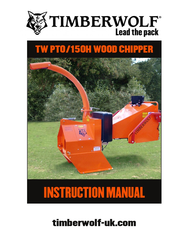 Timberwolf TW PTO 150H Wood Chipper Instruction Manual English | PDF ...