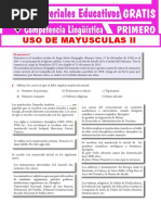 Ortografía: Uso de Mayúsculas | PDF | Lengua española | Idiomas