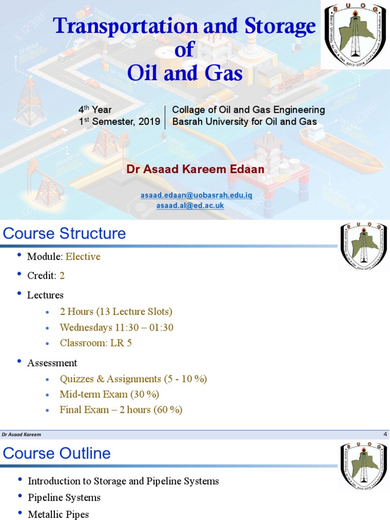 Lecture Note 1 (Introduction) | PDF | Pipeline Transport | Petroleum