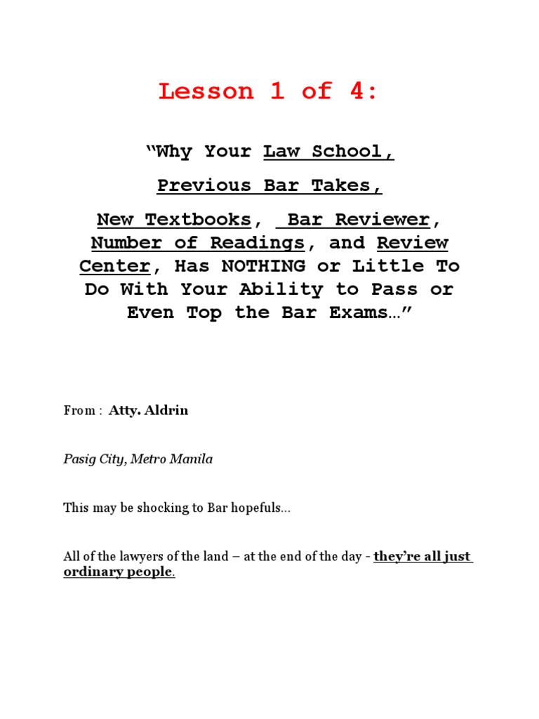 Ale Method 4 Lessons Pdf Joinder Mentorship