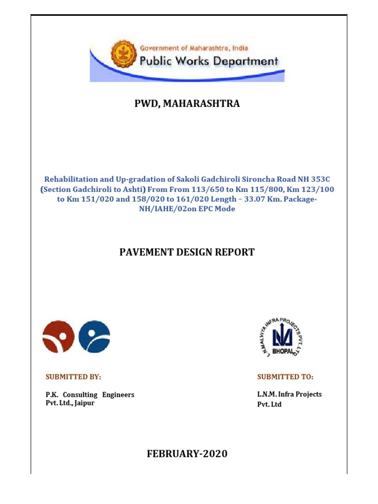 Pavement Design Report Pdf Road Surface Fatigue Material