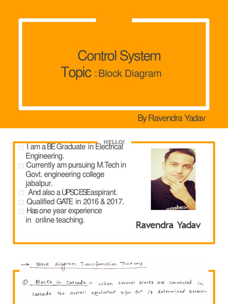 Control System 3 - Block Diagram | PDF