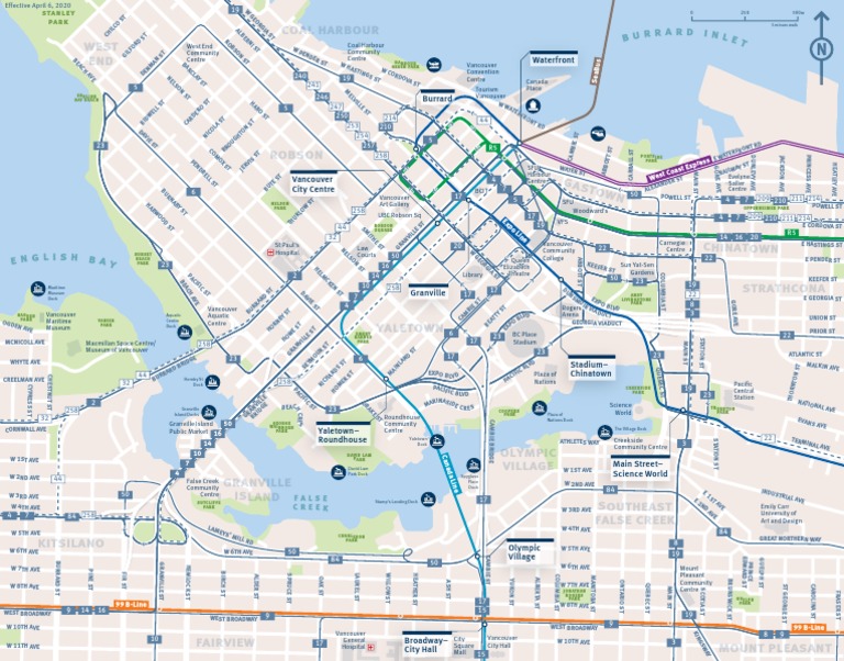 Vancouver Downtown Transit Map PDF | PDF