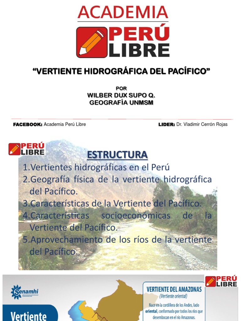Vertiente del Pacífico: Geografía y Economía | PDF | Río | Perú