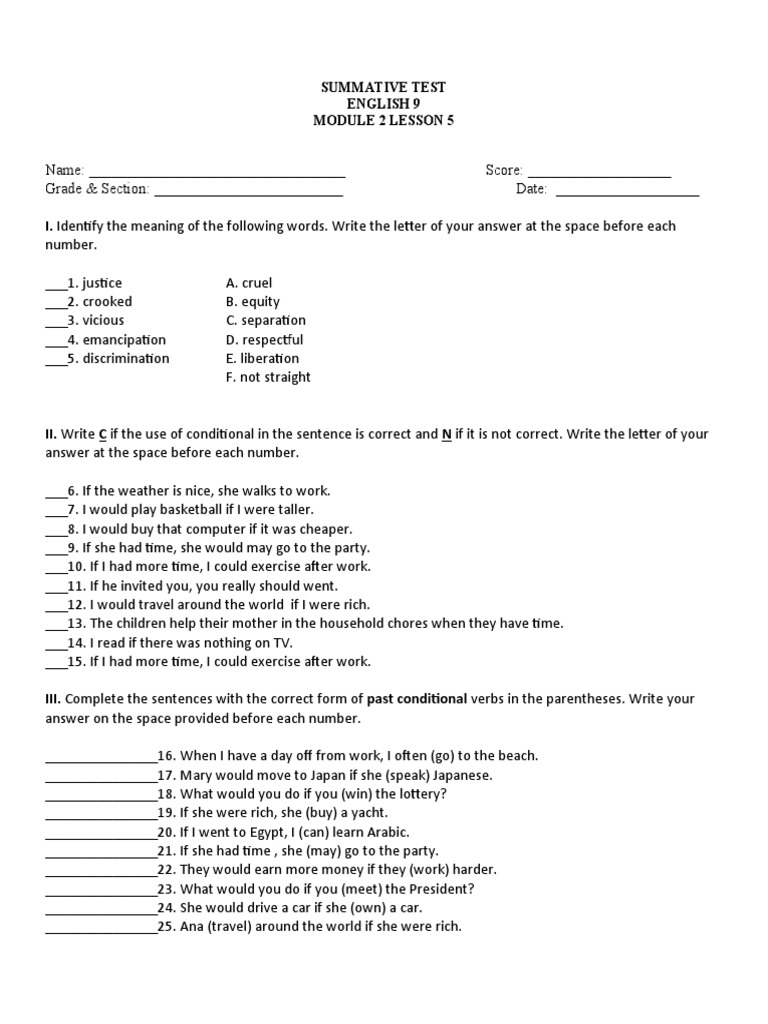 Module 2 Lesson 5 (Edited) | PDF | Career & Growth | Language Arts ...