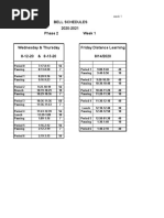 2024-25 Bell Schedules Winter Park High Both Campus Bell | PDF