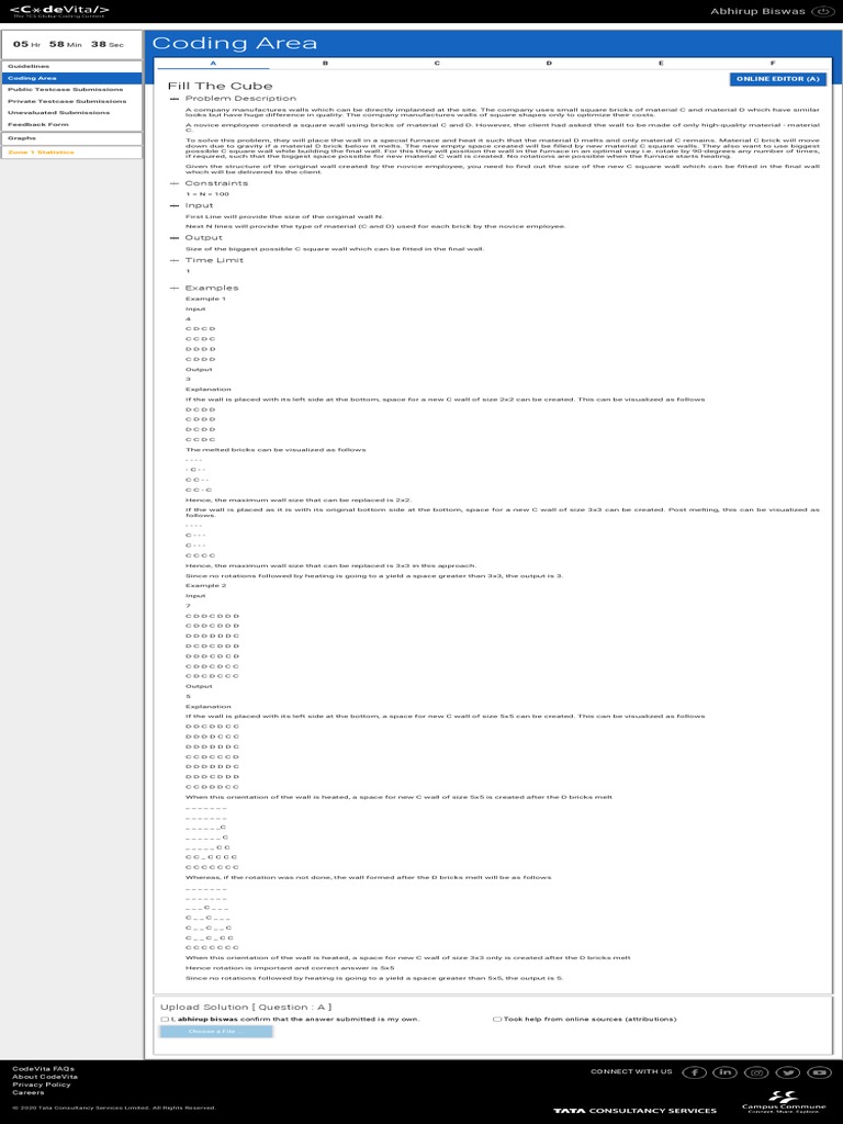 Tcs Codevita Coding Arena A Pdf Applied Mathematics 7000