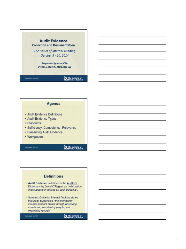 Audit Evidence: Collection and Documentation | PDF | Evidence | Audit