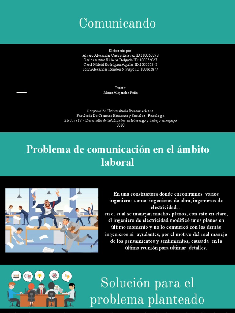 Actividad 6 - Comunicando | PDF | Liderazgo | Ciencia cognitiva