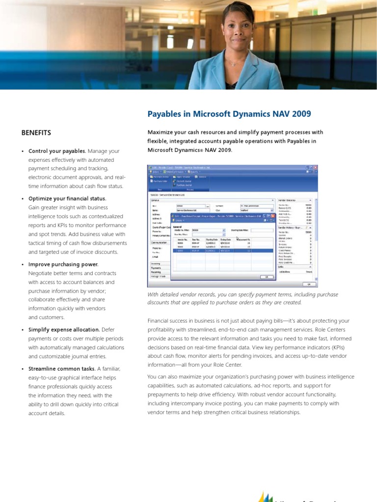 Automating Accounts Payable in NAV 2009 | PDF | Accounts Payable ...