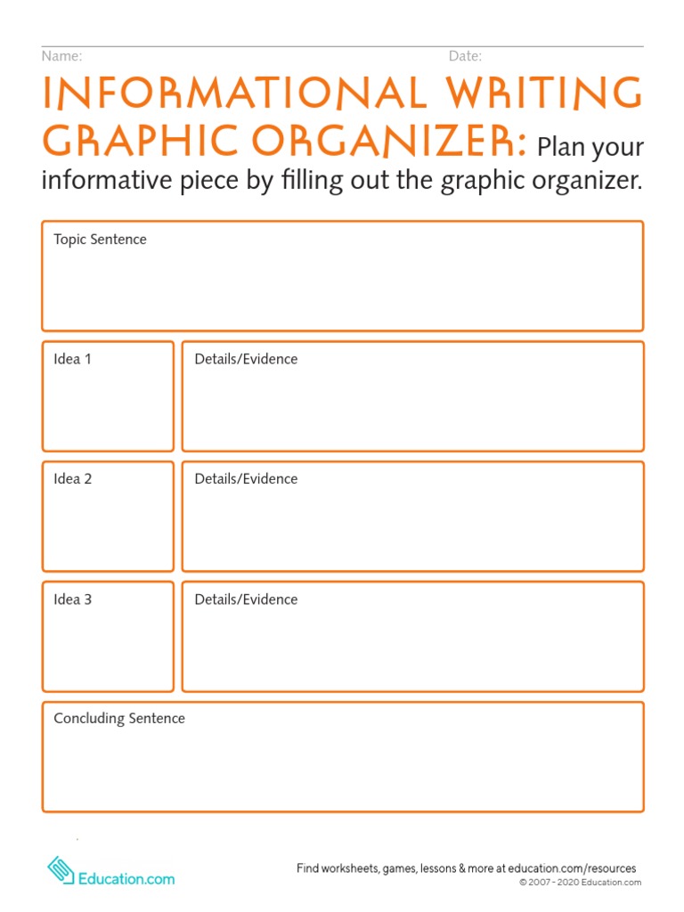 Informational Writing Graphic Organizer | PDF | Career & Growth | Computers