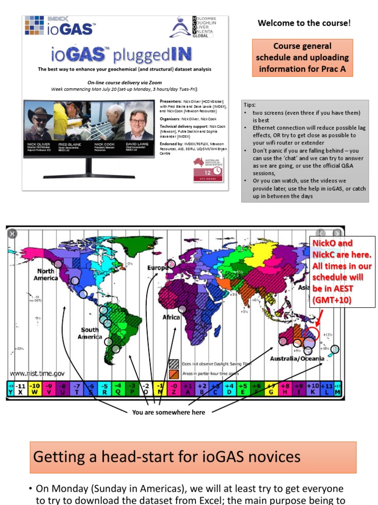 Day 1 Brief ioGAS Intro Revised and Course Schedule PDF | PDF ...