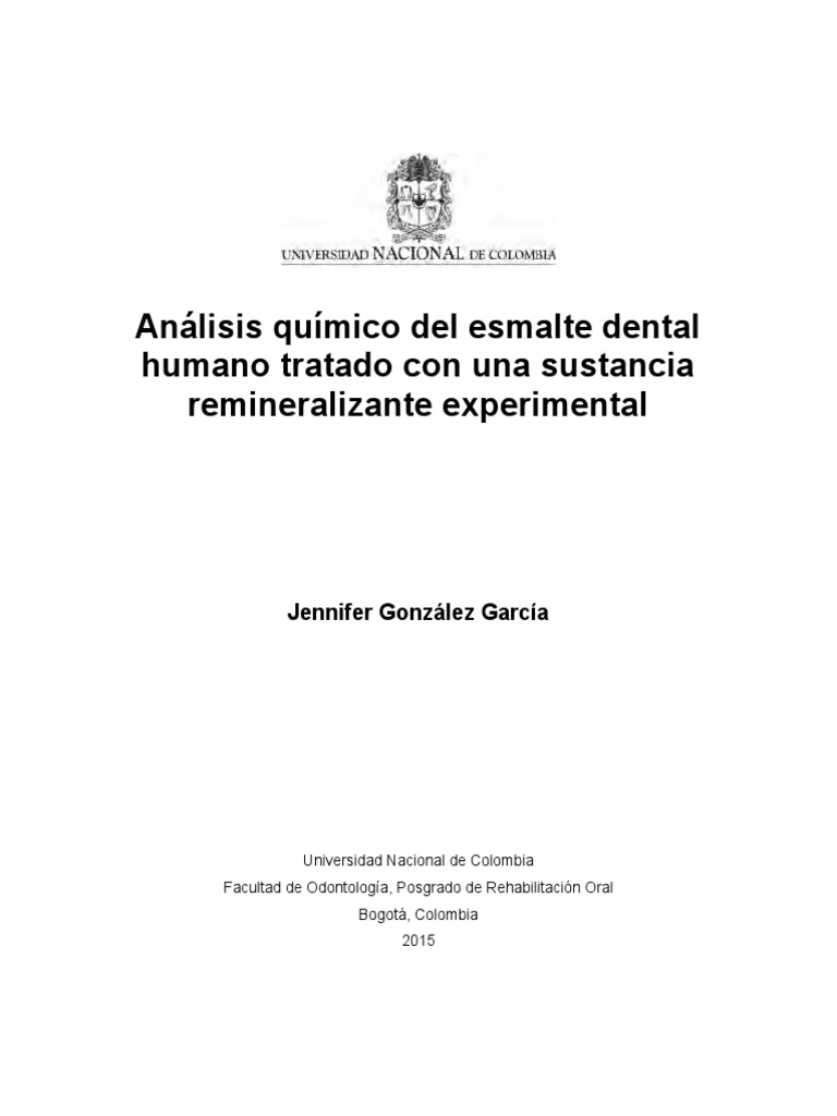 Composición Del Esmalte Dental | PDF | Color | Esmalte de dientes