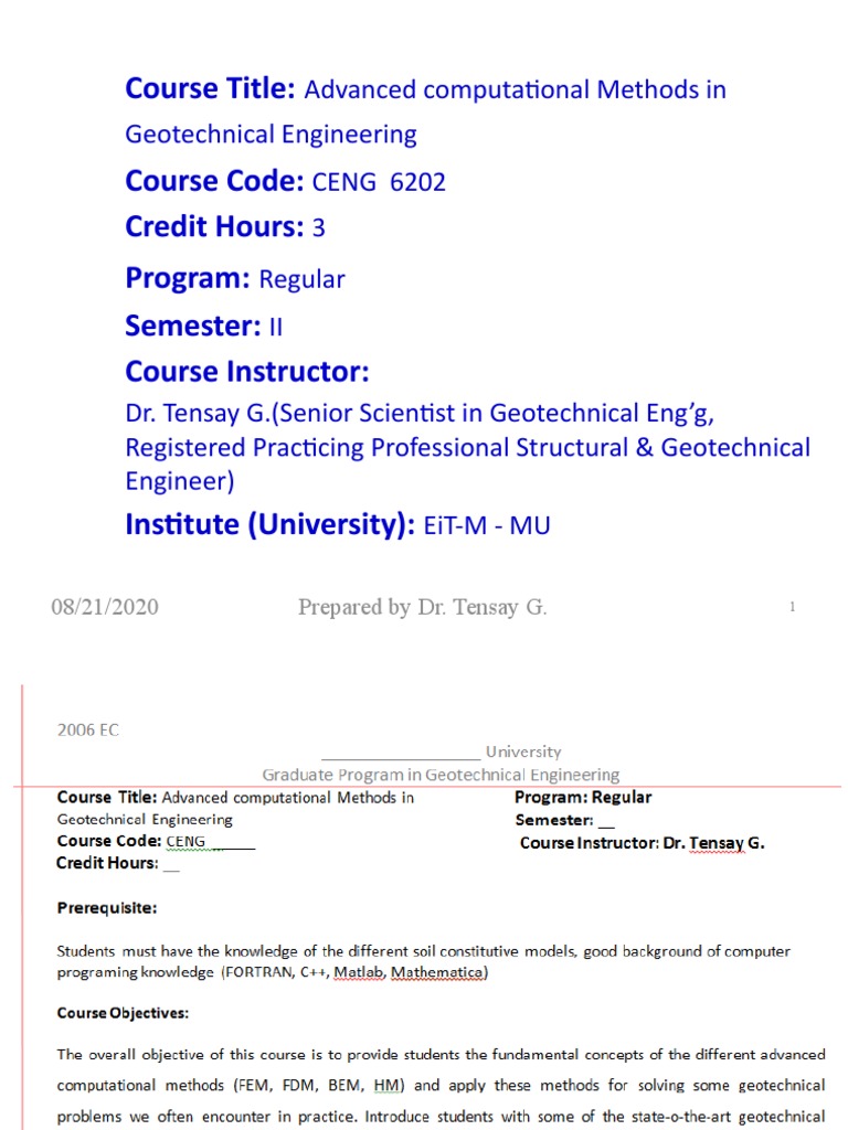Course Title: Course Code: Credit Hours: Program: Semester: Course ...