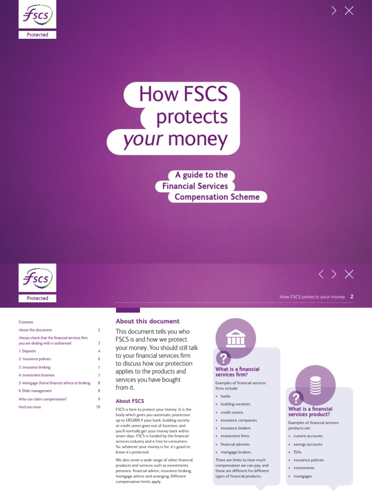 How Fscs Protects Your Money: A Guide To The Financial Services ...