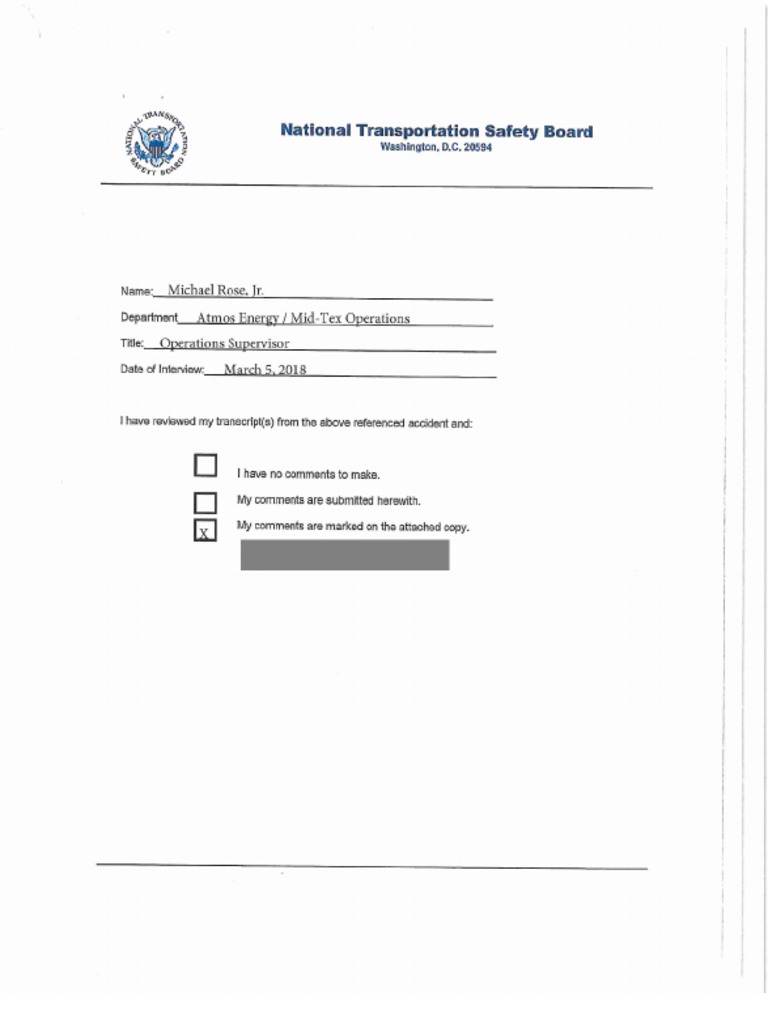 NTSB Deposition of Michael Rose, Operations Supervisor | Download Free ...