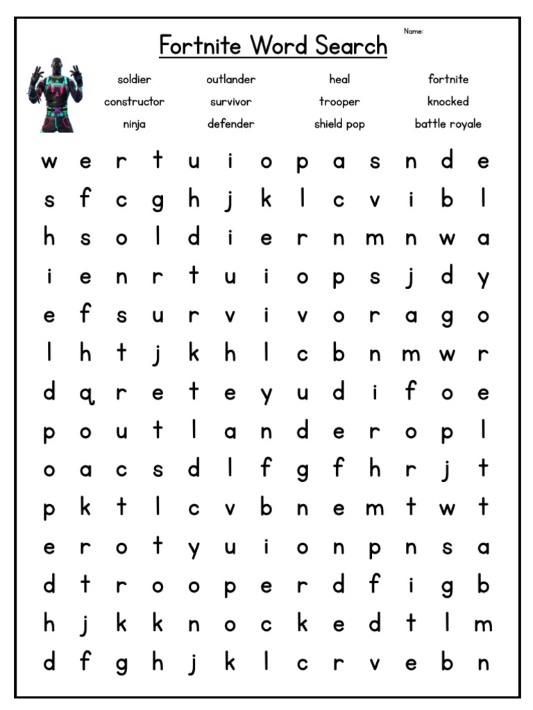 Fortnite Word Search | PDF