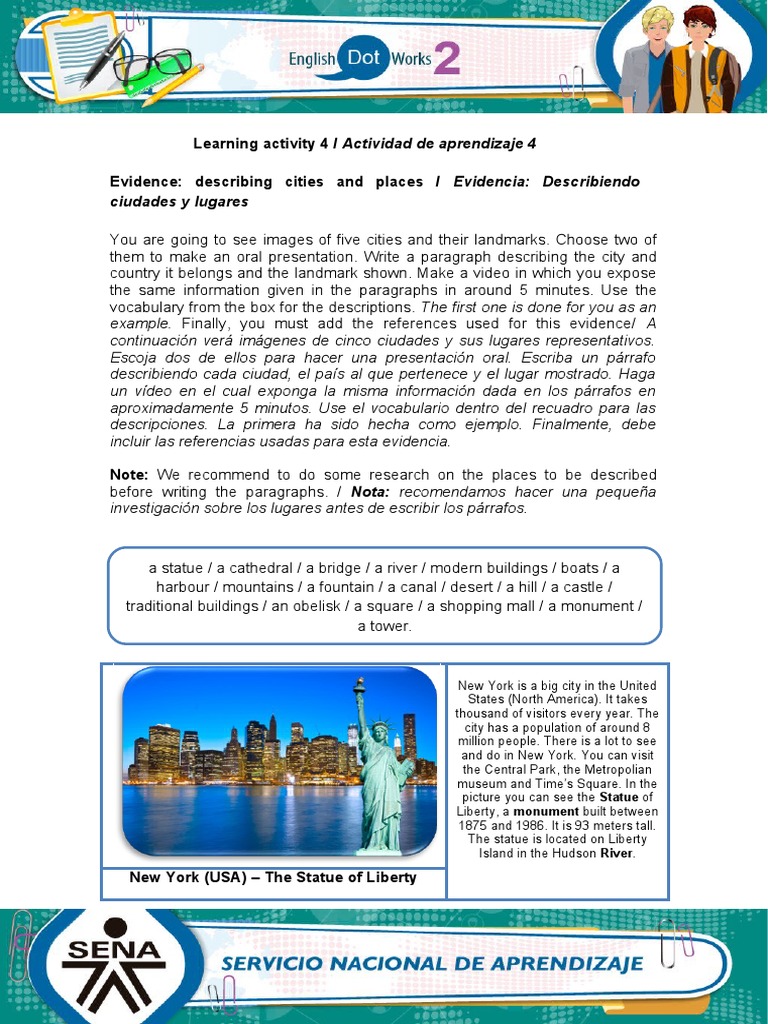 Evidencen Describingncitiesnandnplaces | PDF | Machu Picchu | Tourist ...