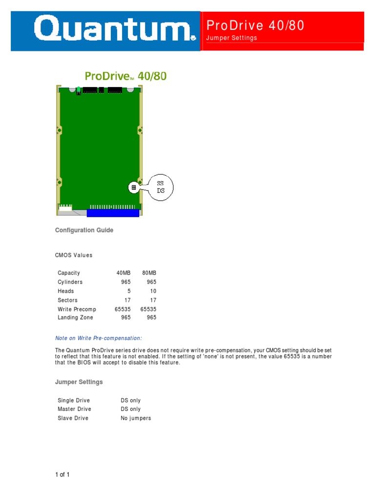 Prodrive 40/80: Configuration Guide | PDF | Bios | Booting