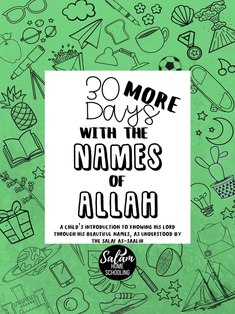 30 More Days With The Names of Allah 1 PDF | PDF | God In Islam ...