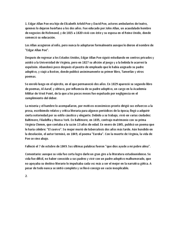 Corazon Delator | PDF | Edgar Allan Poe