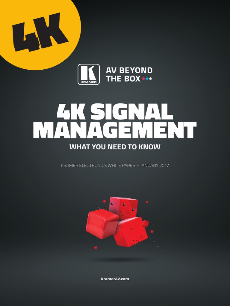 4K Signal Management: What You Need To Know | PDF | Hdmi | Display ...