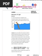 Reflection and Refraction Lab Report 1 | PDF | Reflection (Physics ...