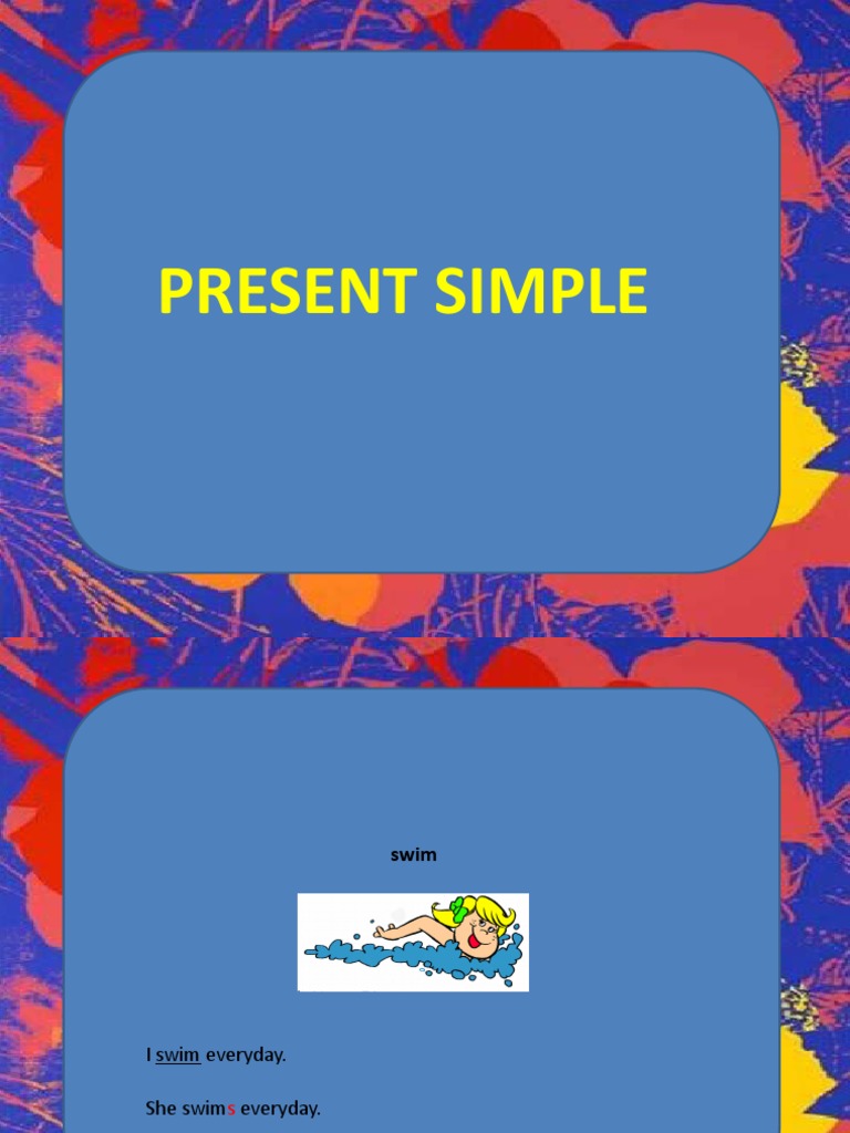 Present Simple Powerpoint Presentation | Download Free PDF | Syntax | Grammar