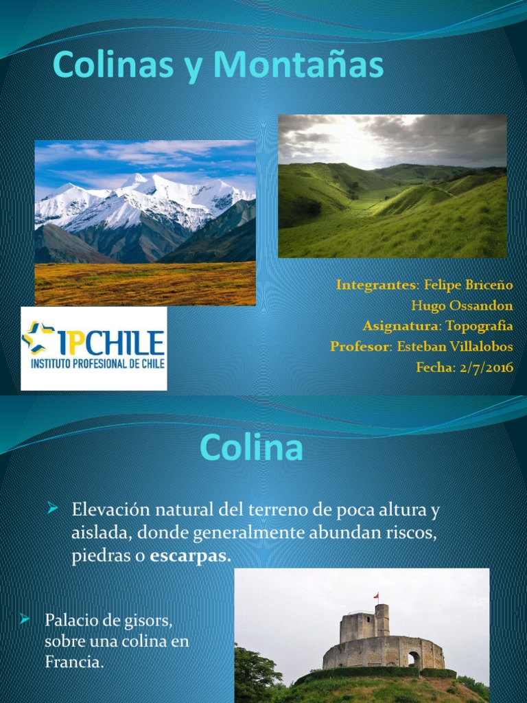 Colinas y Montañas | PDF | Montañas | Geomorfología