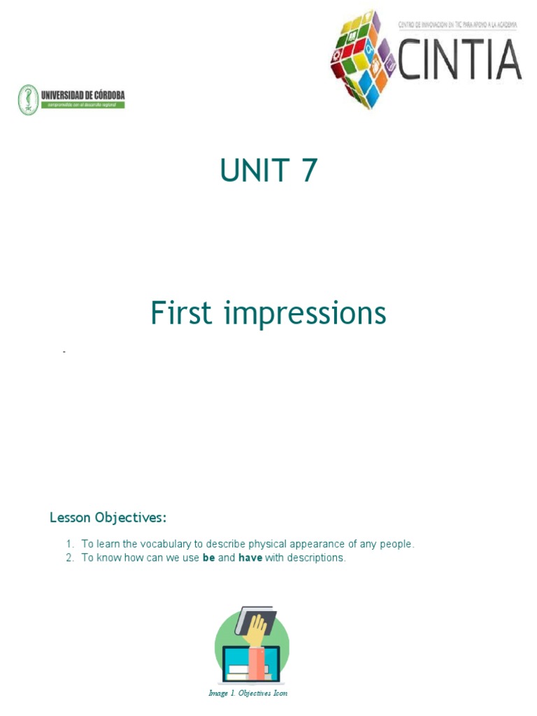 UNIT 7 - First Impressions | PDF | Hair | Human Appearance