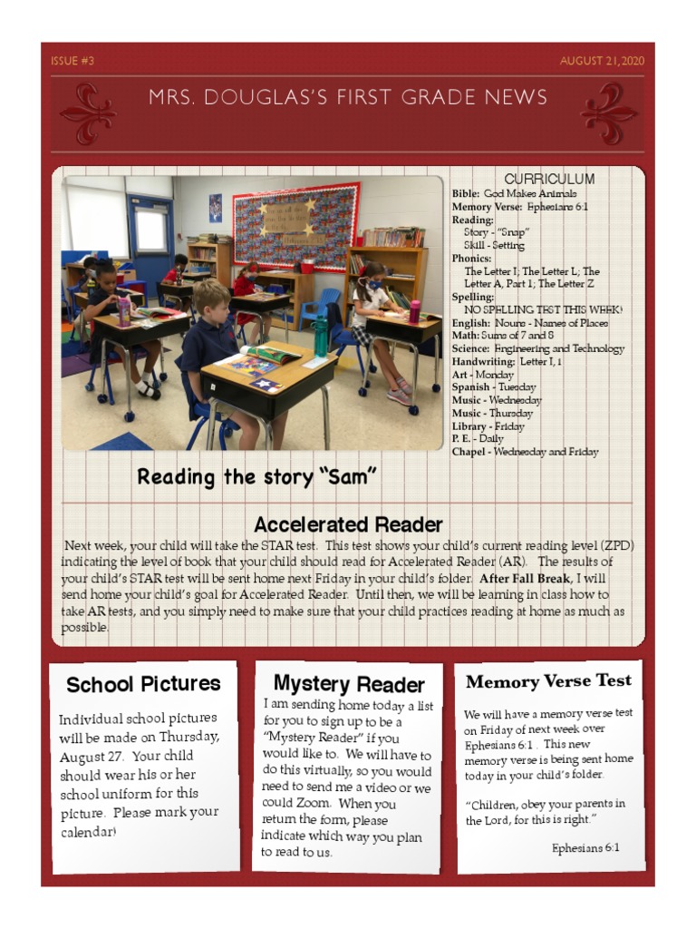 8 21 Douglas Ls Newsletter | PDF | Learning | Behavior Modification
