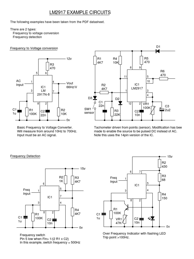 LM2917 Examples | PDF | Telecommunications Engineering | Electronic ...