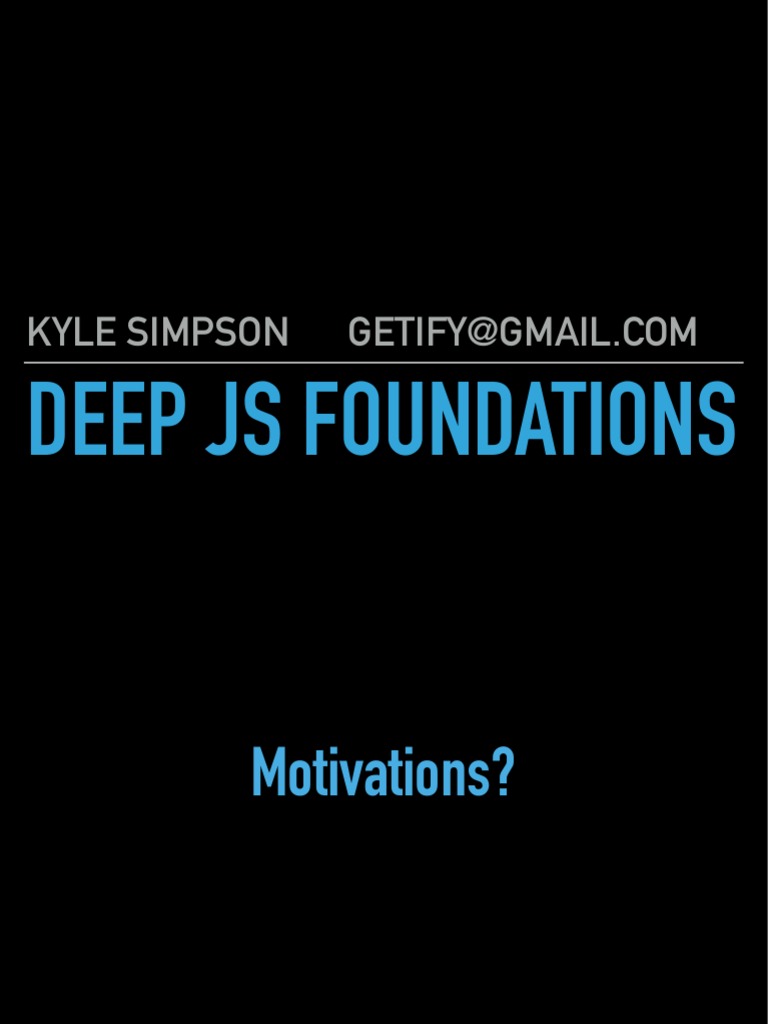 Deep Js Foundations V2 Pdf Download Free Pdf Scope Computer Science Class Computer